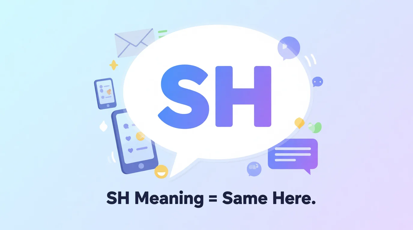 What Does SH Meaning in Text 💬